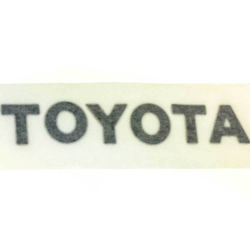 Toyota Supra Liftback JZA80 Tailgate TOYOTA Wording Black Badge Emblem