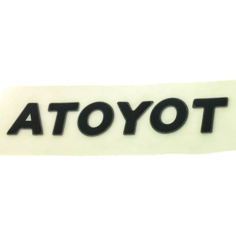 Toyota Supra Liftback JZA80 Tailgate TOYOTA Wording Black Badge Emblem