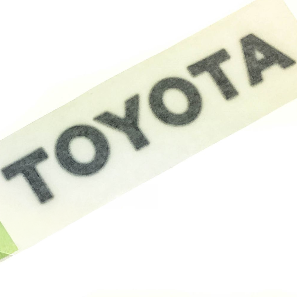 Toyota Supra Liftback JZA80 Tailgate TOYOTA Wording Black Badge Emblem
