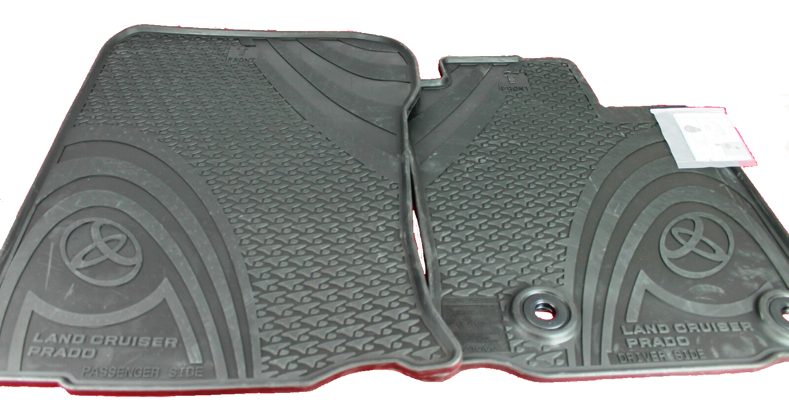 Genuine Toyota Front Rubber Floor Mats Set Prado 08/2013-05/2024